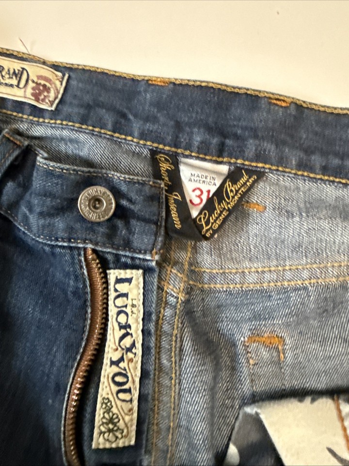 Lucky Brand Jeans Mens 31 Blue Medium Wash 181 Relaxed Straight Leg ...