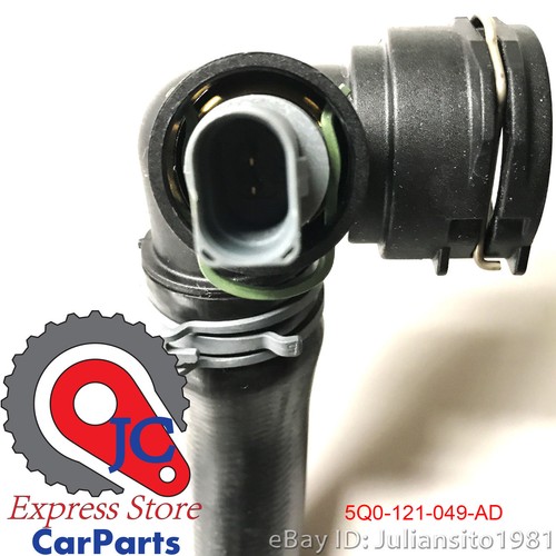 5Q0121049AD VOLKSWAGEN GENUINE OEM JETTA UPPER WATER HOSE QUICK ...