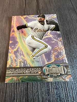 1997 Fleer Metal Universe Baseball Card #187 Orlando Merced, Pirates ...