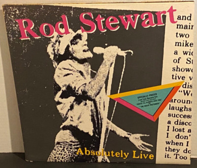 ROD STEWART Absolutely Live 1982 WARNER BROS Double Live LP EX/EX w OG ...
