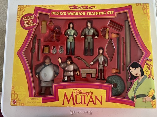 Mattel Disney Mulan Deluxe Warrior Training Set NEW SEALED 5 Poseable Figures | eBay