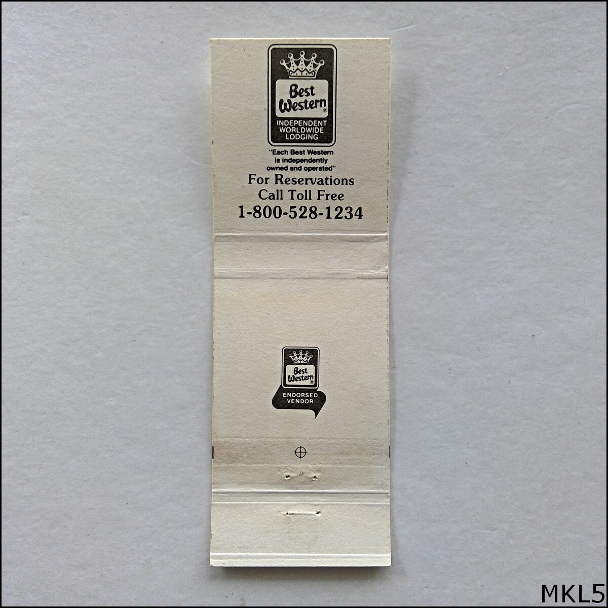 Best Western Independent Worldwide Lodging Matchbook Label (MKL5) | eBay