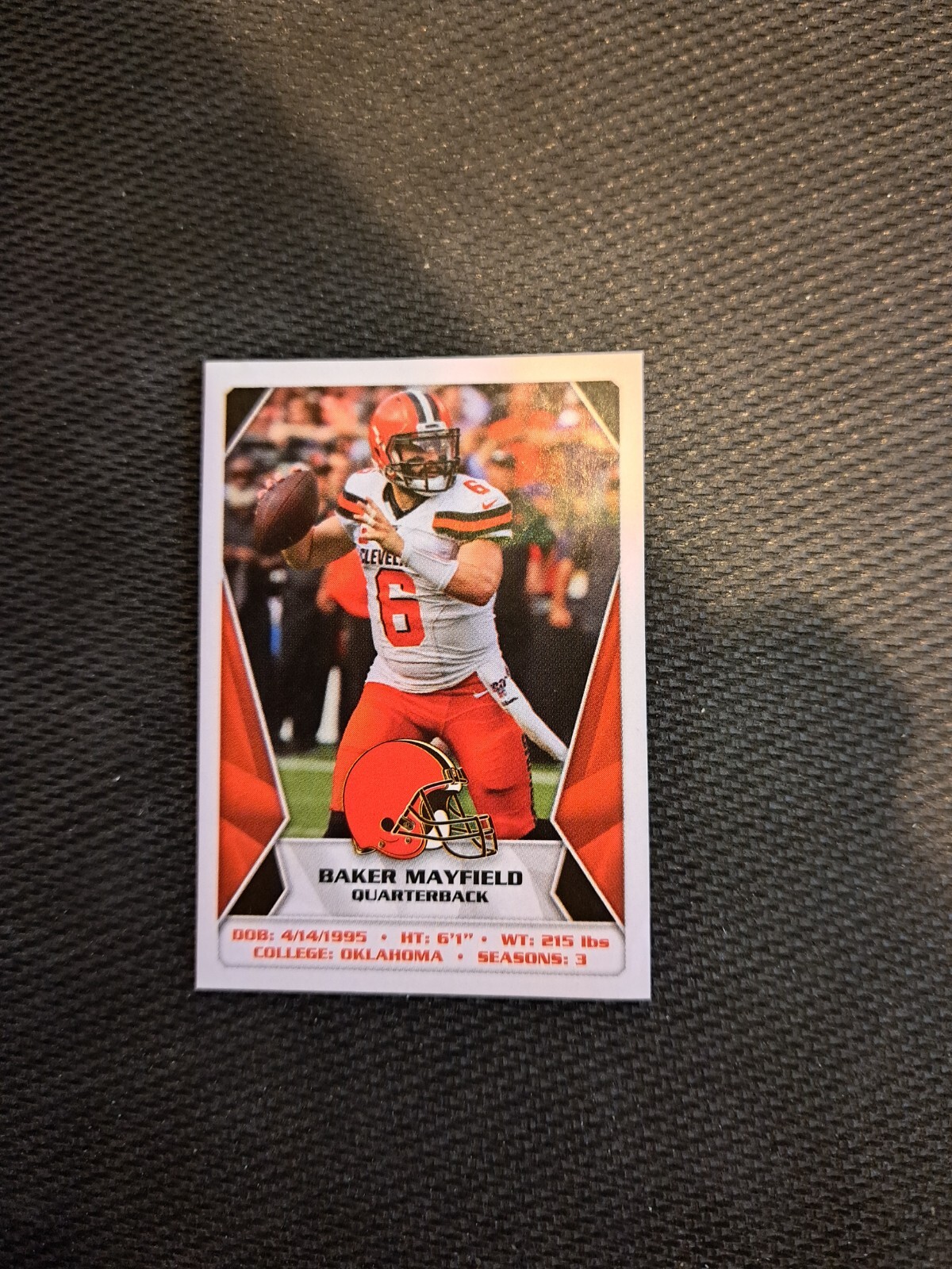 2020 Panini NFL STICKER & CARD COLLECTION1( STICKER) BAKER MAYFIELD ...