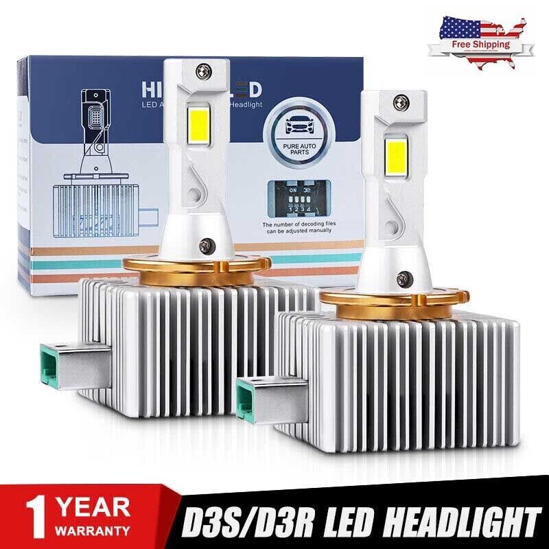 2X D3S LED Headlight Bulbs Replace Xenon For Land Rover Range Rover ...