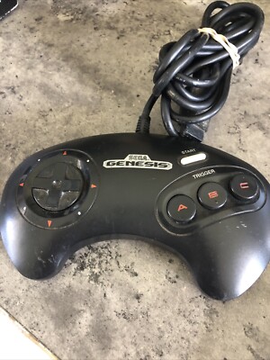 Original Sega Genesis 3 Button (RED) Controller Licensed No.1650 Not ...