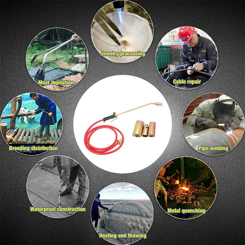Long Arm Propane Butane Gas Torch Burner Blow Kit Roofers Roofing ...