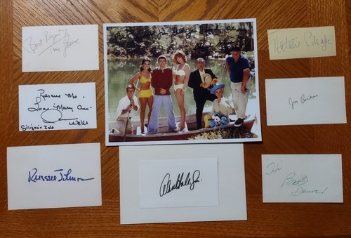 Gilligan's Island FULL Cast Signed Cards + Photo Denver 8 Signatures ...