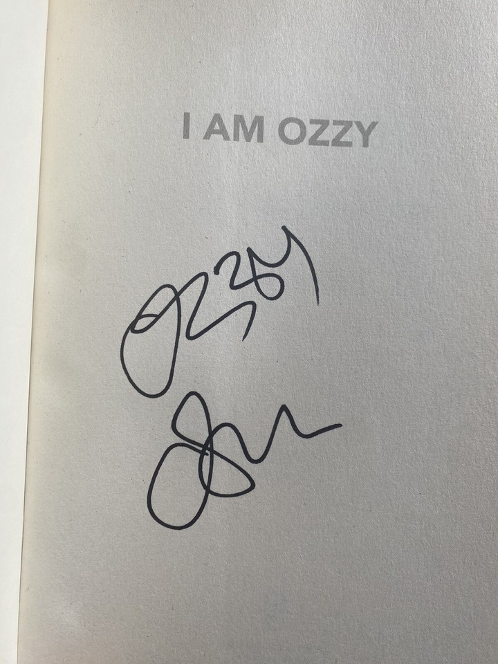 Ozzy Osbourne I am Ozzy Book 1st Edition Signed Black Sabbath ...