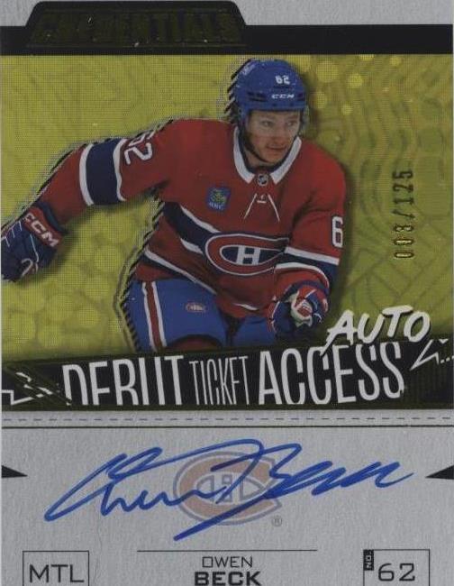 2023-24 Upper Deck Credentials - Debut Ticket Access Autographs Yellow ...