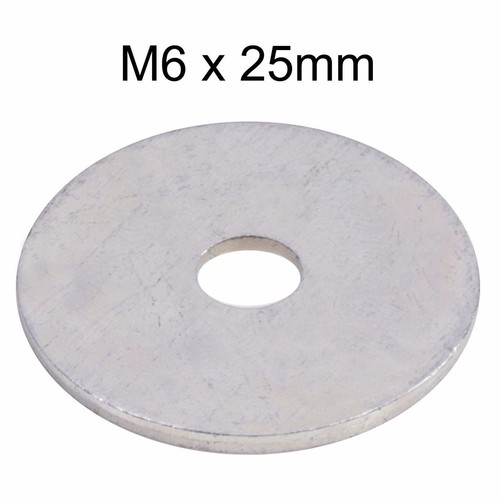 5-100x M6 25mm STEEL REPAIR PENNY WASHERS To Fit Metric Bolts & Screws ...