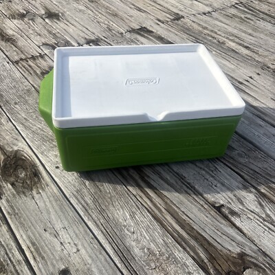 COLEMAN PARTY STACKER 24-Can Stackable COOLER no. 6225 LIME GREEN | eBay