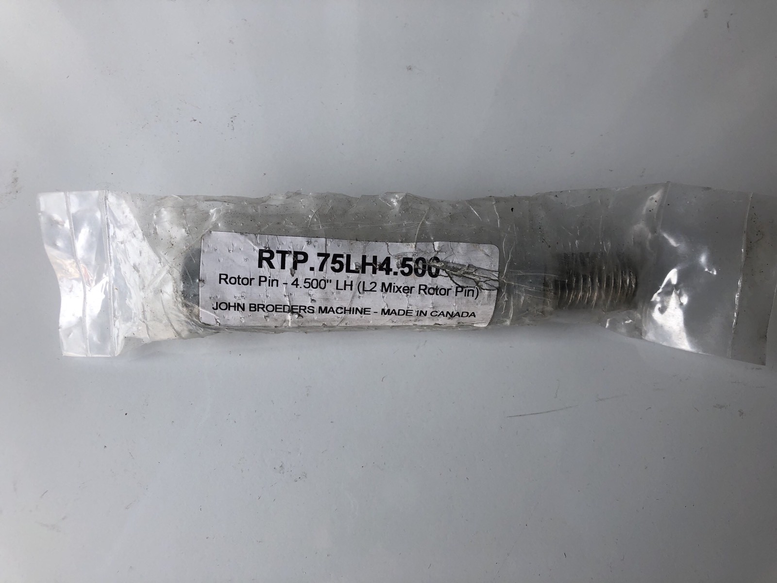 John Broeders Machine RTP.75LH4.500 L2 Mixer Rotor pin 4.5” NEW | eBay