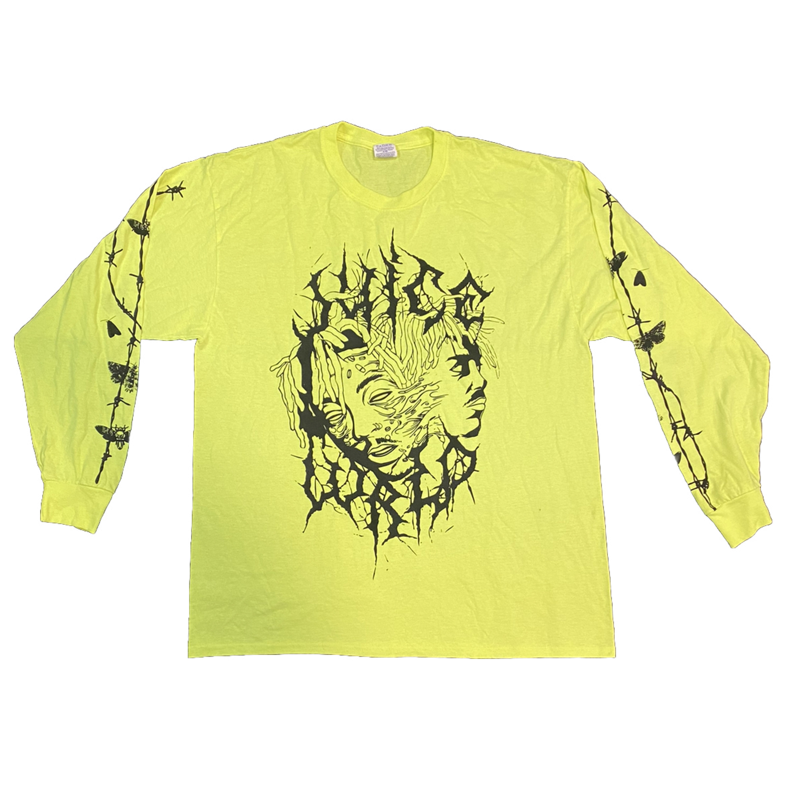 Juice WRLD OG 999 Club Neon Yellow Long Sleeve Size XL | eBay