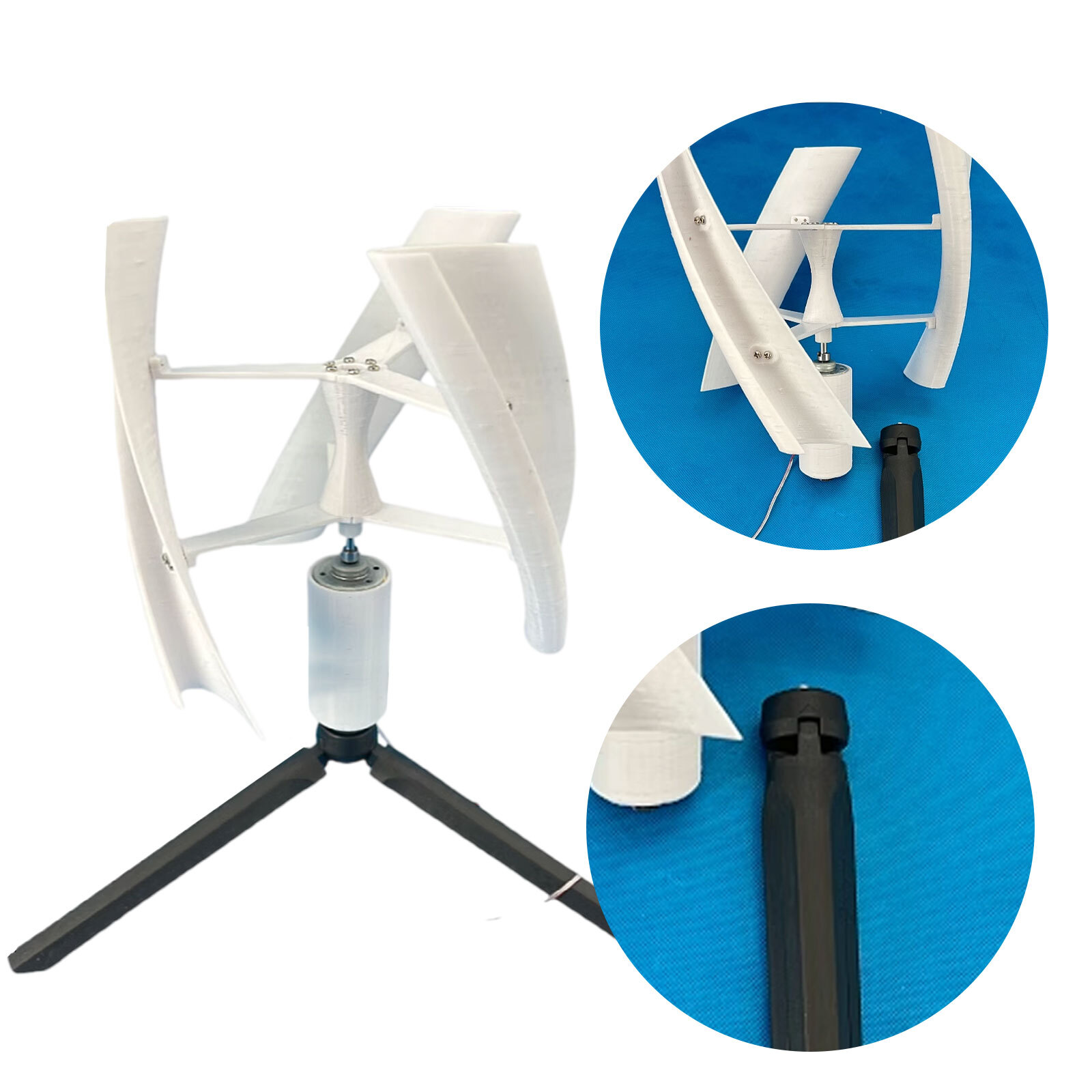 25W 15V Brushless Vertical Axis Wind Turbine Generator Kits Micro Windgenerator | eBay