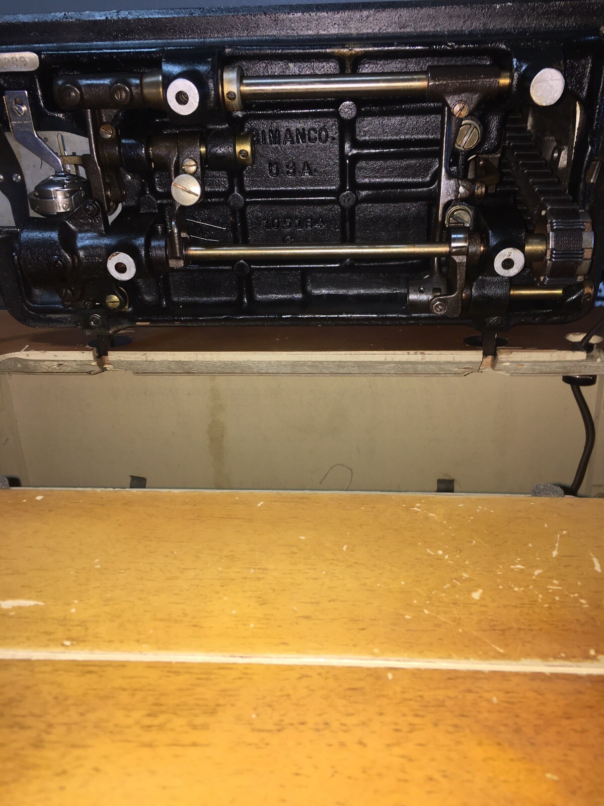 Singer Sewing Machine 319W ZigZag Black Wooden Table Vintage Working ...