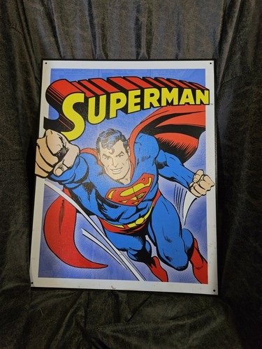 Superman Retro Panel Metal Tin Sign 12x16 | eBay