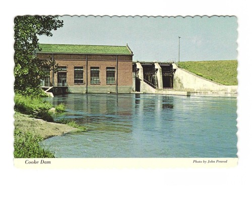 Cooke Dam on AU Sable River near Oscoda MI vintage postcard UNP | eBay