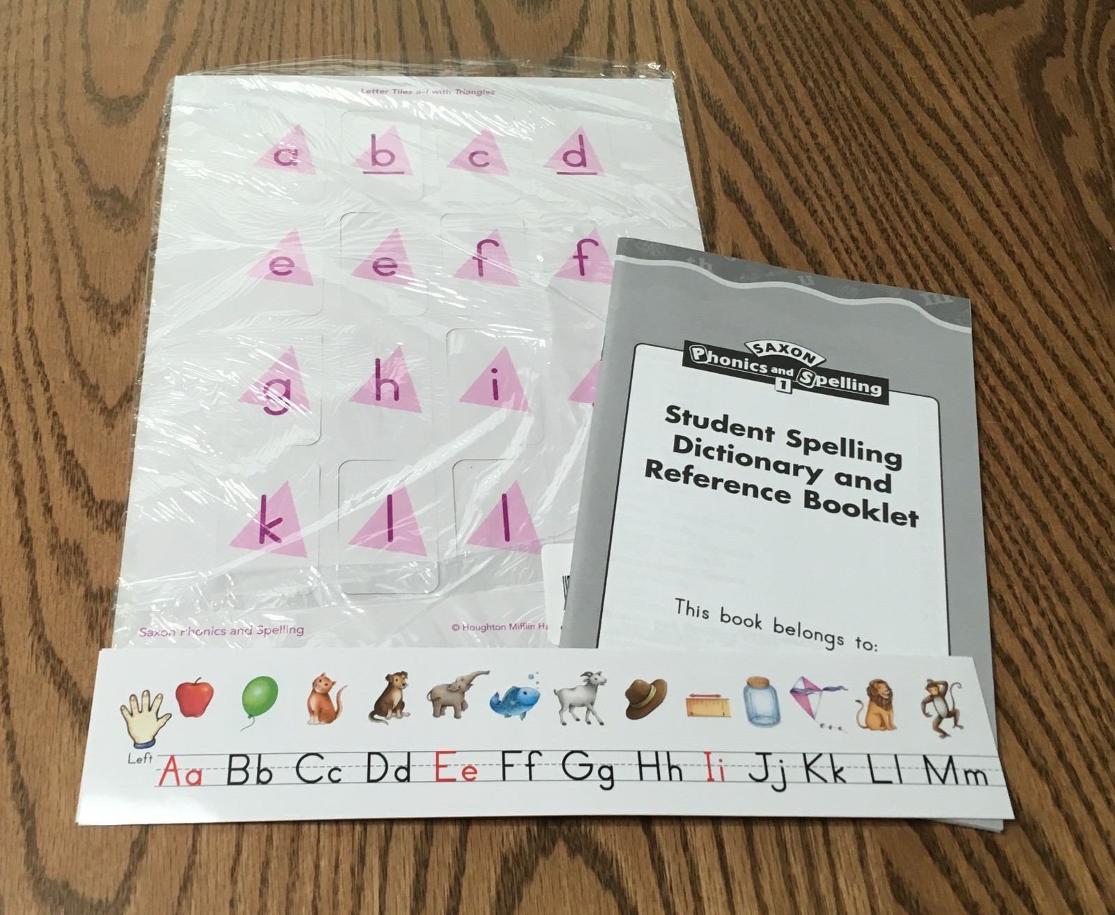 SAXON PHONICS & SPELLING STUDENT DICTIONARY, LETTERS, HANDWRITING STRIP ...