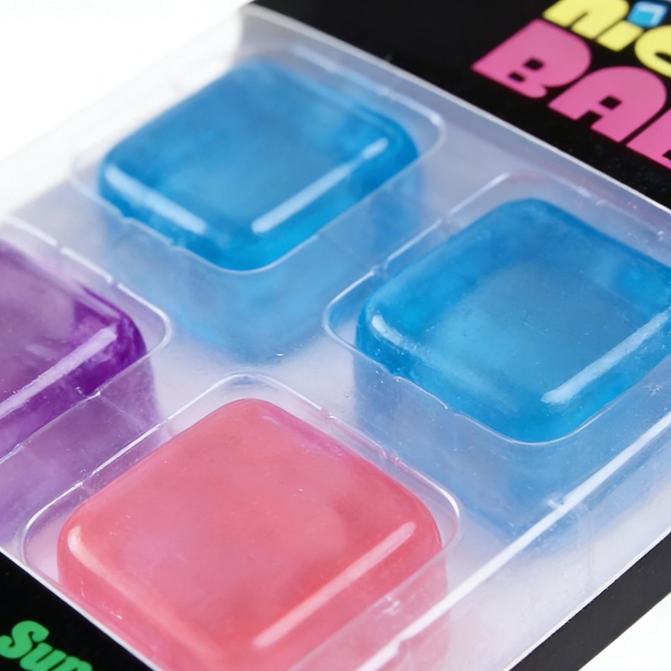 NeeDoh Nice Ice Baby 4 pack, Set of Four Nee Doh Mini Nice Cube Pink ...