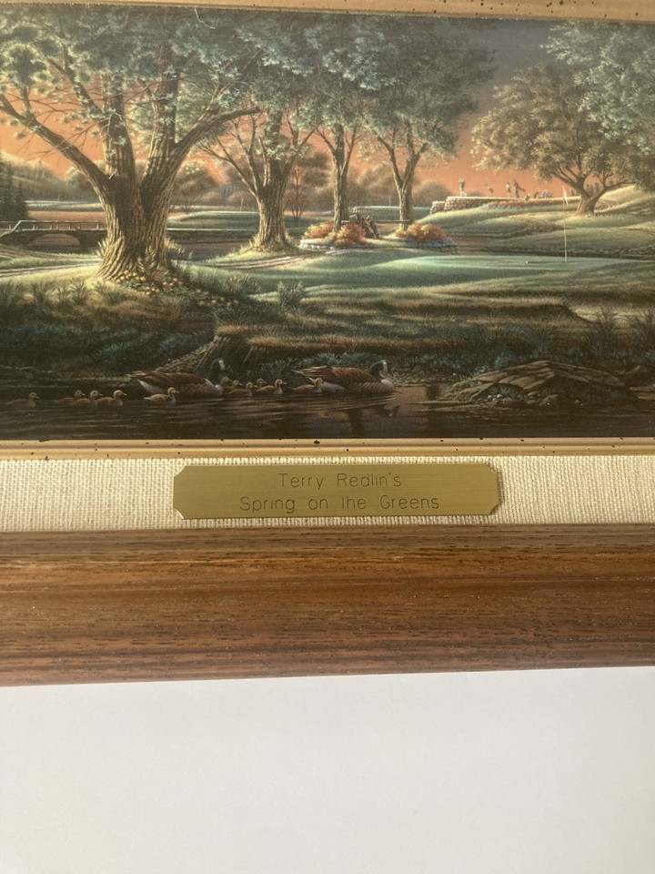Terry Redlin Spring on the Greens 9.25x5.25 Collage Collection Canvas ...