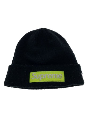 Supreme Knit Cap Acrylic Blk Box Logo Beanie World Famous Pilling AOJ21 ...