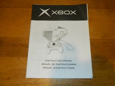 Microsoft XBOX Console Instruction Manual ONLY | eBay