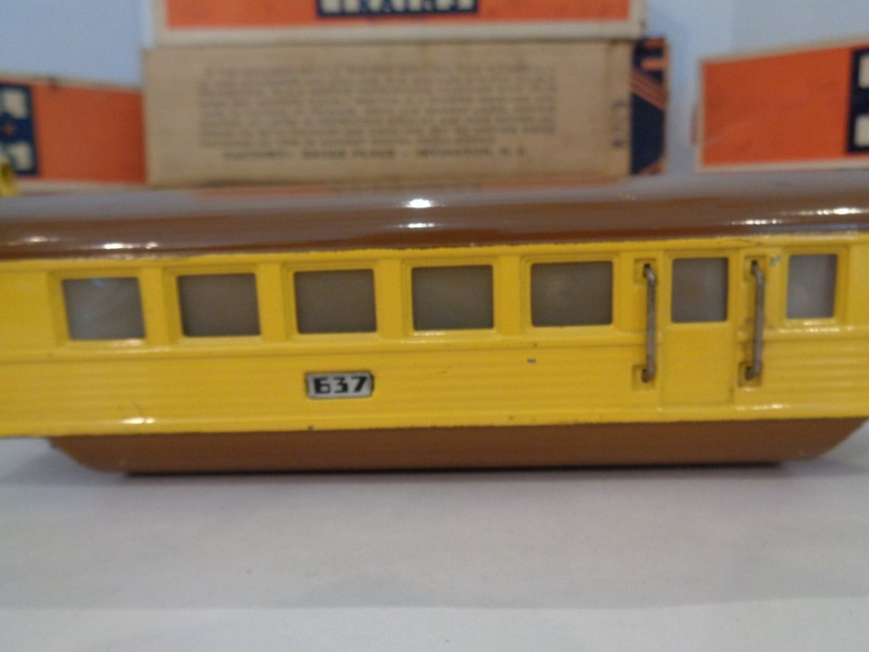 LIONEL PREWAR 636W UNION PACIFIC SET W/BOXES ! TESTED! HTF ENGINE BOX ...