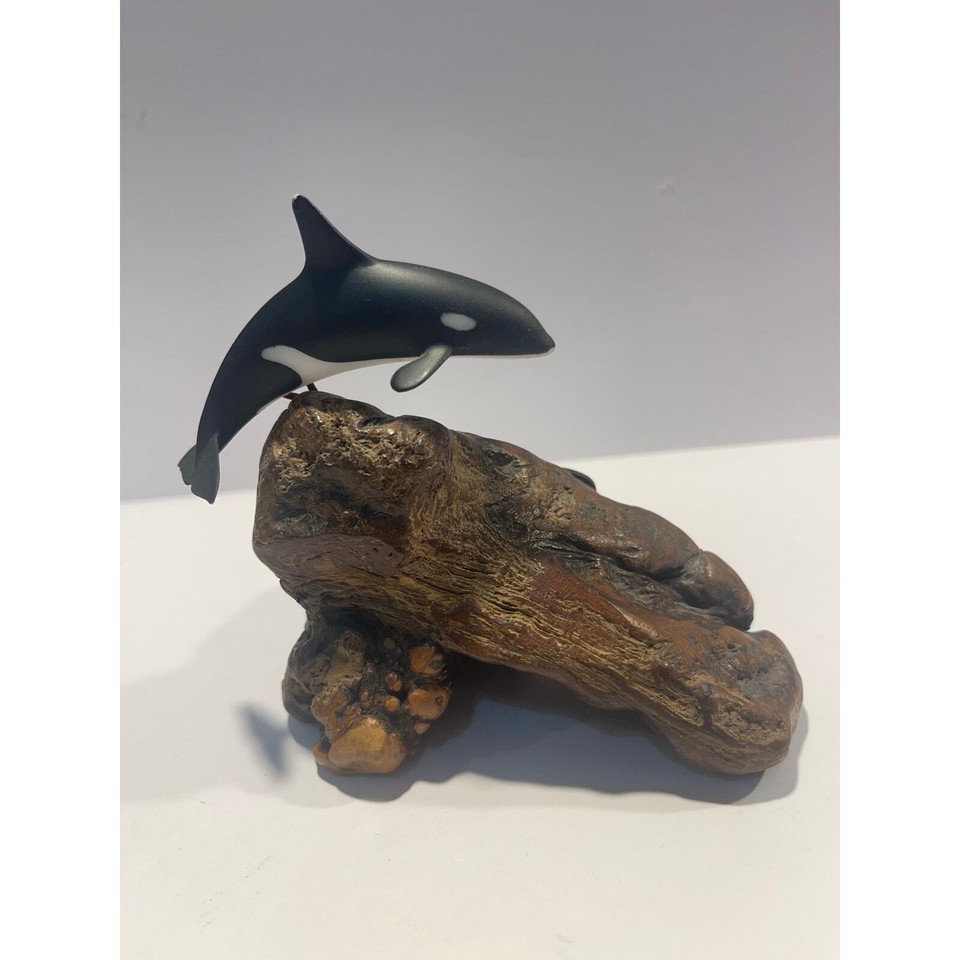Orca Killer Whale Wood Sculpture by John Perry | eBay