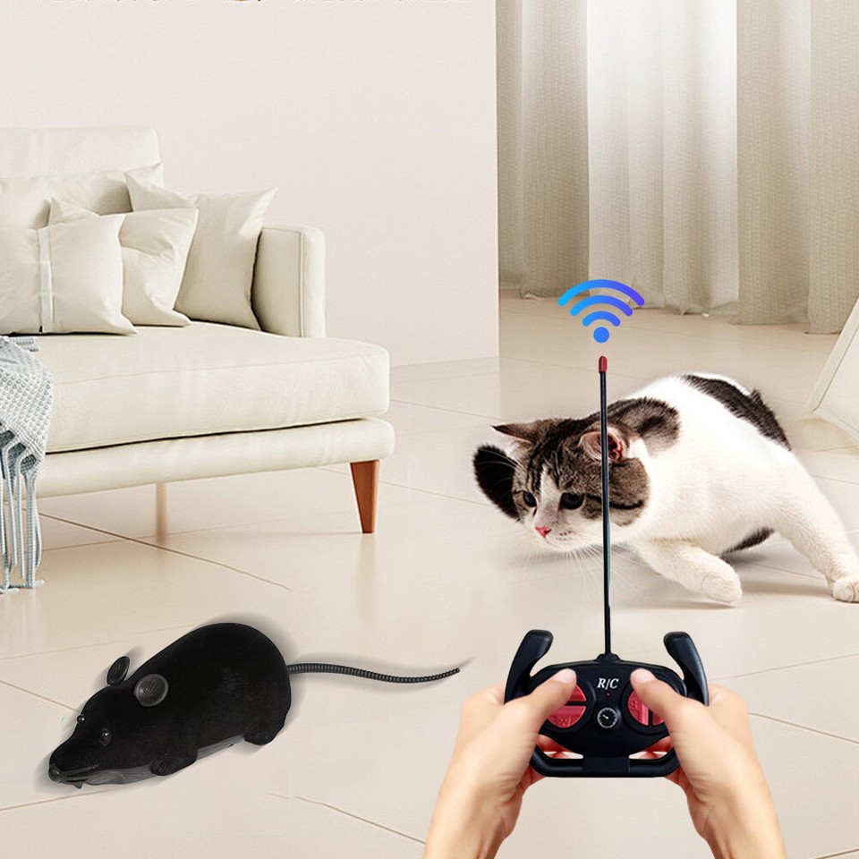 fr Robotic Mouse Cat Toy 4 Modes Electronic Rats Cat Toy Interactive ...