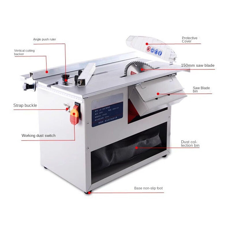 Small Table Saw Woodworking Electric Saw Push Table Saw Cutting Machine ...