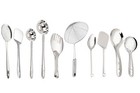 Stainless Steel Cooking and Serving Spoon Set, 10-Pieces, Silver | eBay