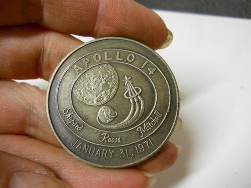 NASA Space Mission Project Apollo XIV 14 Earth Pewter Tone Challenge ...