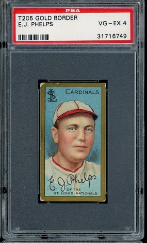 1911 T205 Gold Border Baseball Eddie Phelps PSA 4 | eBay