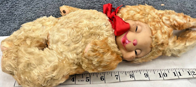 vintage rabbit rubber faced bunny face 50s rushton stuffed animal plush ...