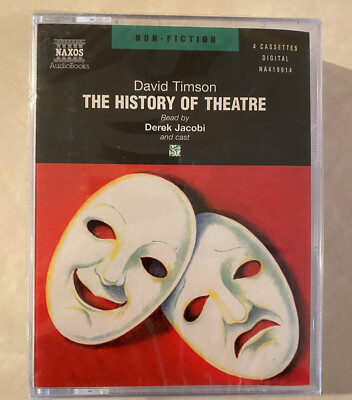 David Timson HISTORY OF THEATER Derek Jacobi SEALED 4 x CASSETTE TAPE ...
