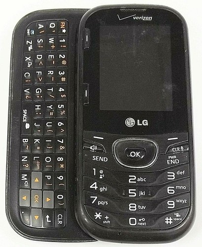 LG Cosmos 2 II VN251 - Black ( Verizon ) Cellular Slider Keyboard Phone ...