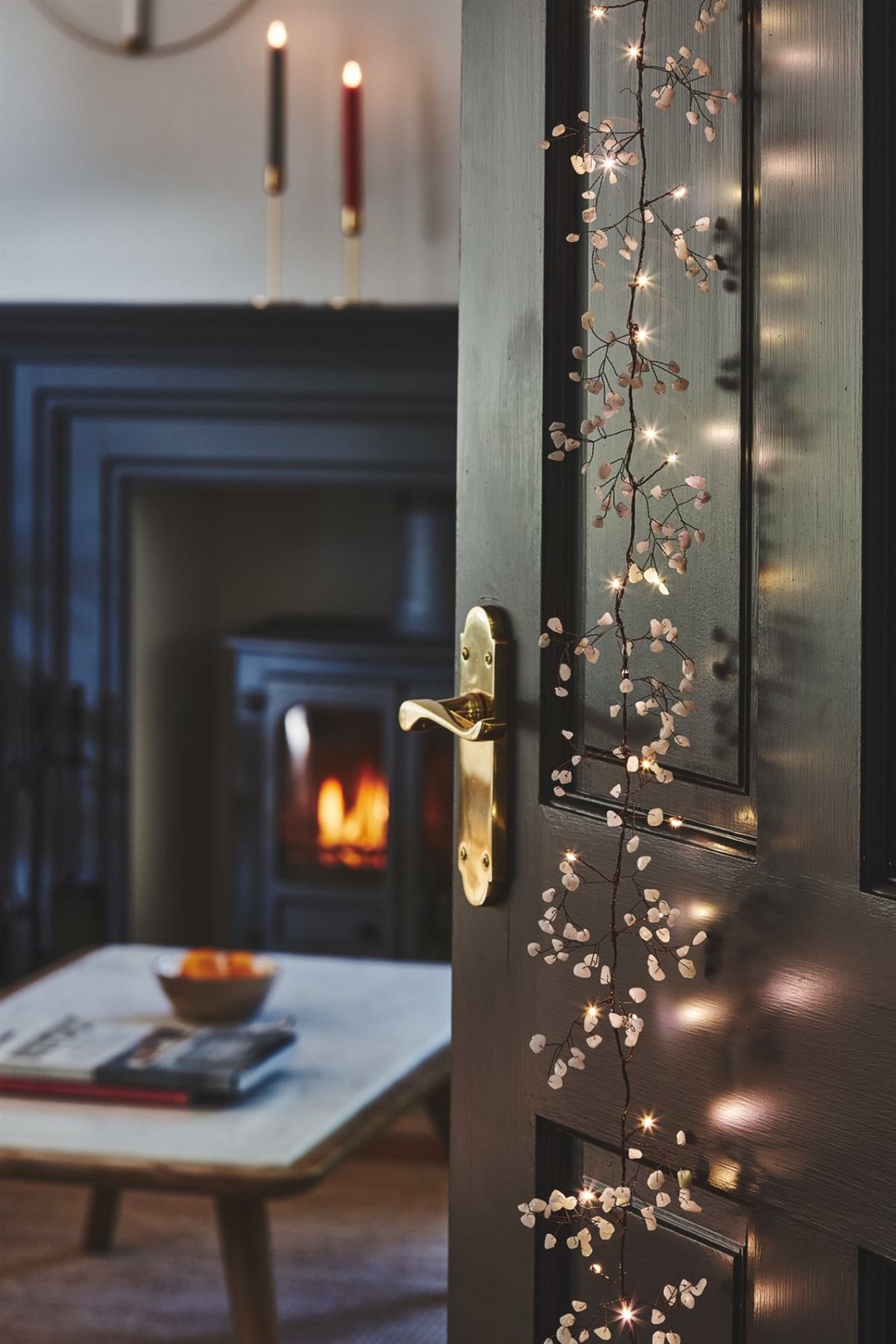 Gemstones Garland - White - 60 LED Indoor Light Chain - Mains Powered ...