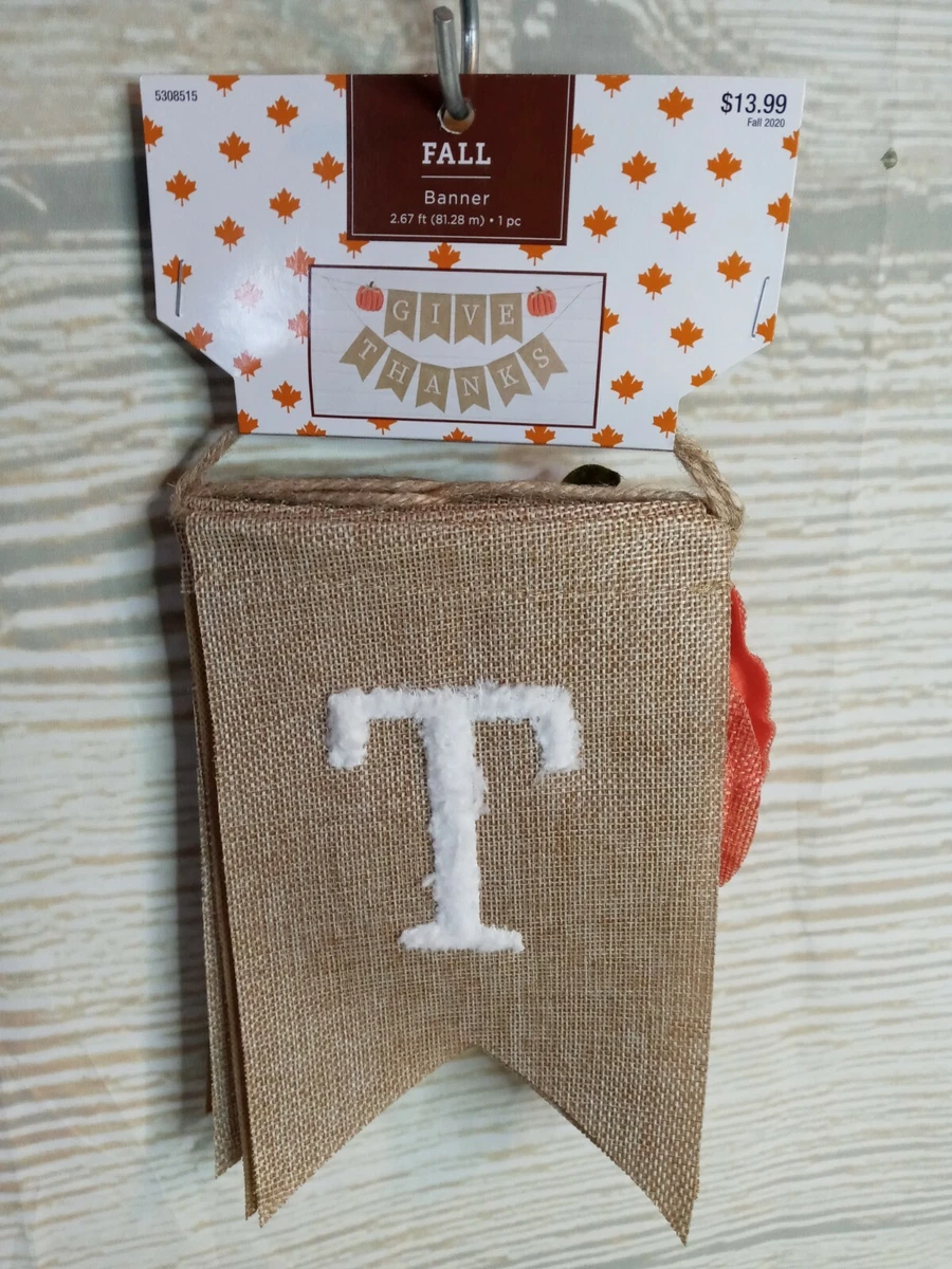 Give Thanks Burlap Banner