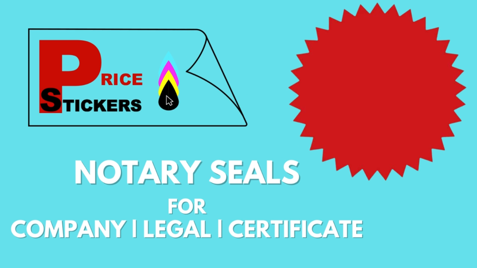 50mm (2 Inch) Bright Red Notary Public Seals | eBay