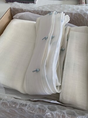 Silent gliss wave headed iliv serene oyster wave voile curtains | eBay UK