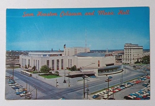 Sam Houston Coliseum And Music Hall Texas Postcard Posted | eBay