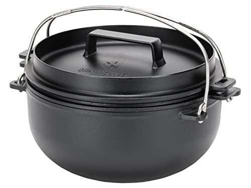 Snow Peak CAST IRON OVEN 26cm/10.2in Dutch Oven CS-520 WATETSU JAPAN ...