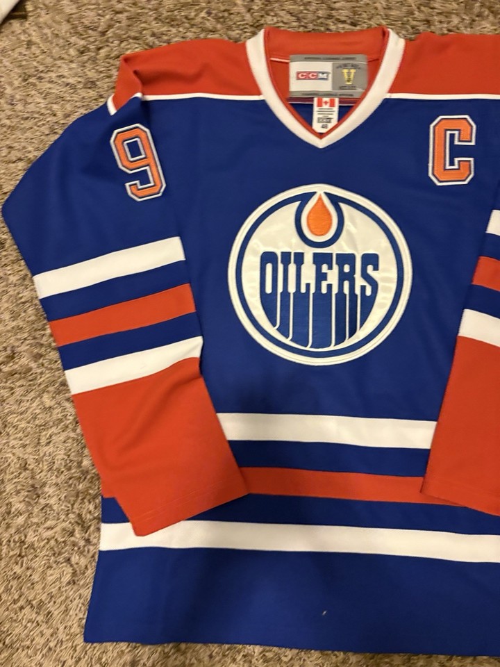 NWT NHL Blue Line Edmonton Oilers Wayne Gretzky Jersey #99 Men Adult ...