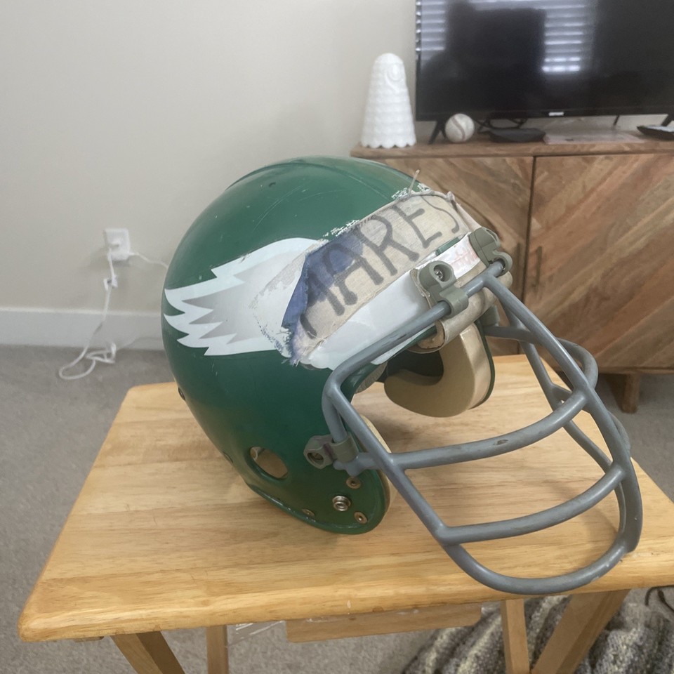 1979 Philadelphia Eagles Training Camp Helmet - Leon Mareski (Villanova ...