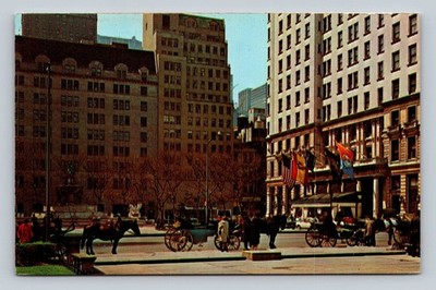 Vintage 1944 Hansom Cab Central Park NYC Dexter Press Postcard | eBay