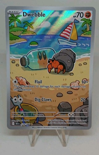 Pokemon Card TCG Dwebble 129/086 Illustration Rare Black Bolt English S ...