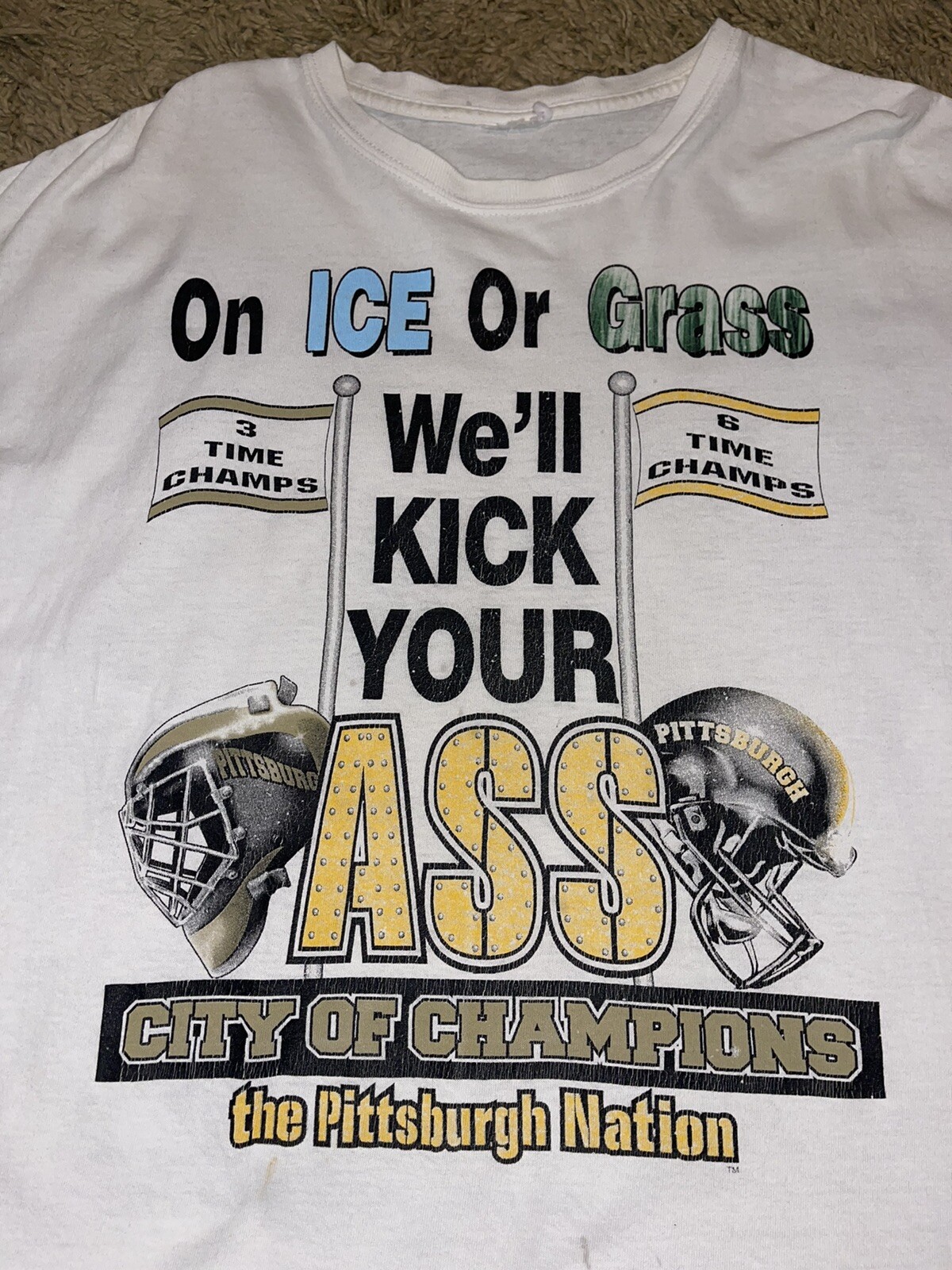 Pittsburgh We’ll Kick Your Ass city Championship shir… - Gem