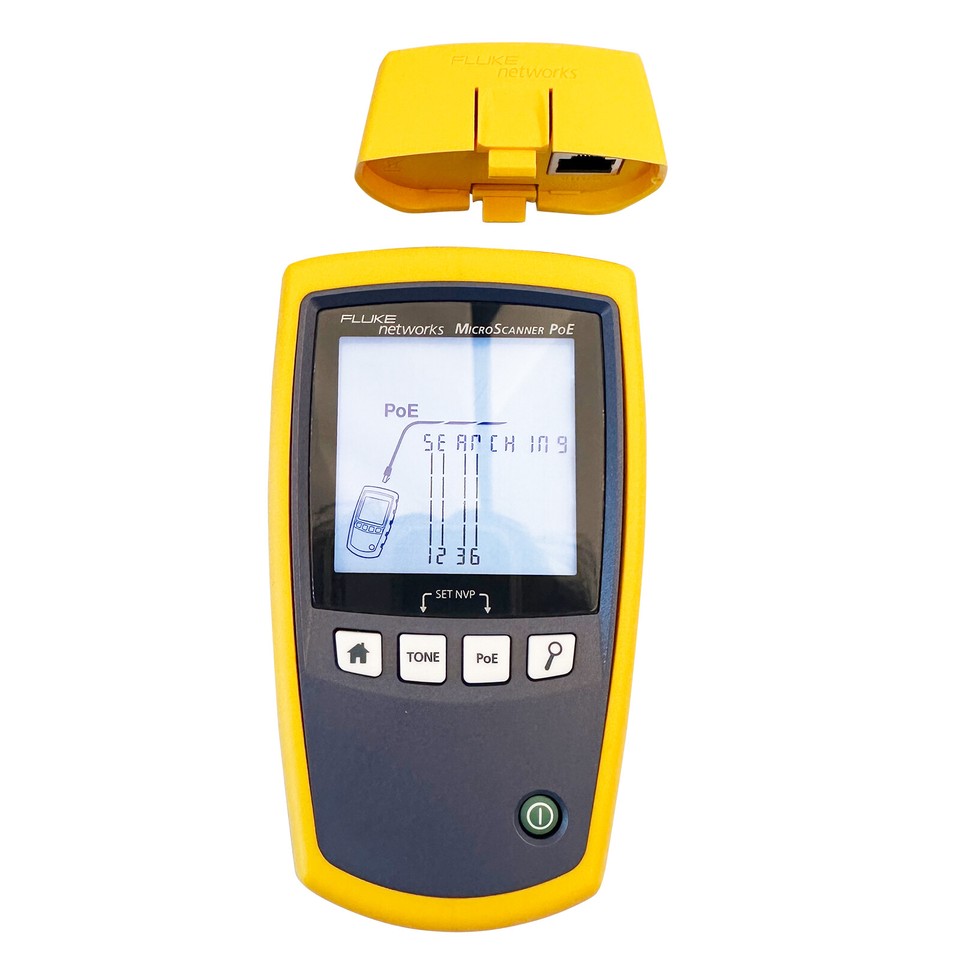 Fluke Networks MicroScanner Cable/PoE Tester PoE Class (0-8) 10G ...