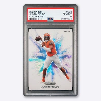 JUSTIN FIELDS 2023 PANINI PRIZM COLOR BLAST CB2 CASE HIT - PSA 10 | eBay