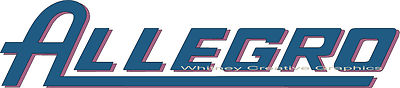 "Allegro" version 3 RV LOGO Trailer Camper decal Graphic 2 each MADE ...